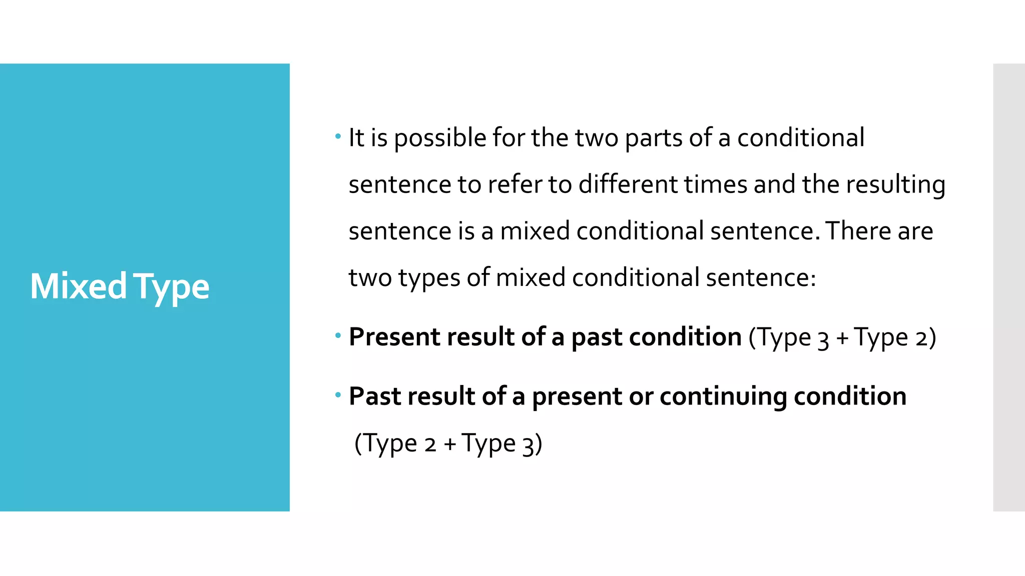 Mixed Conditionals | PPTX
