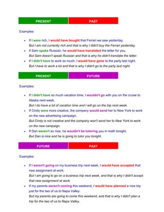 Mixed conditionals | PDF