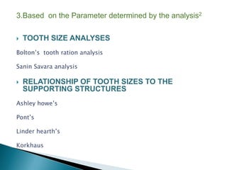 Mixed dentition analysis | PPTX