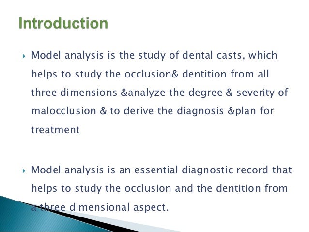 Mixed dentition analysis