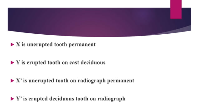 Mixed dentition analysis