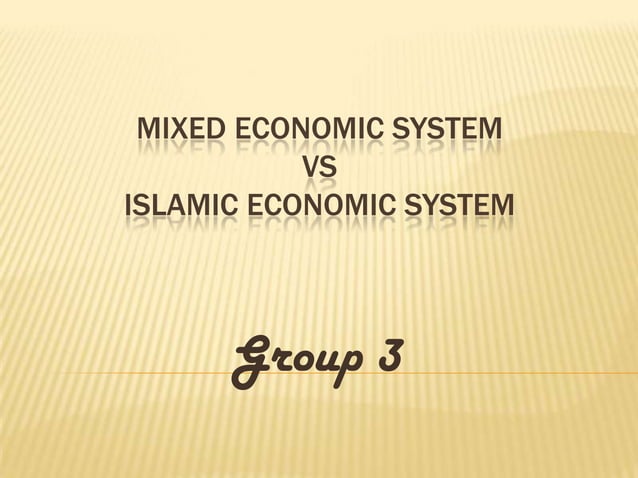 Mixed economic system | PPT