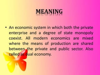 Mixed economy | PPTX