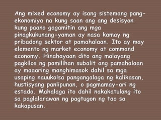 Mixed Economy EKONOMIKS GRADE 9 | PPTX