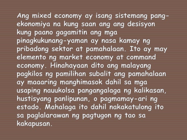 Mixed Economy EKONOMIKS GRADE 9 | PPTX