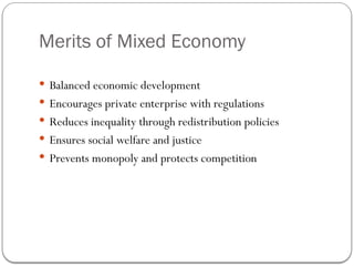 Mixed Economy Power Point Presentation.. | PPTX