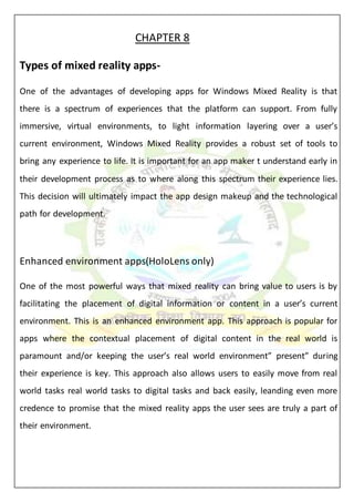 Mixede reality project report | PDF