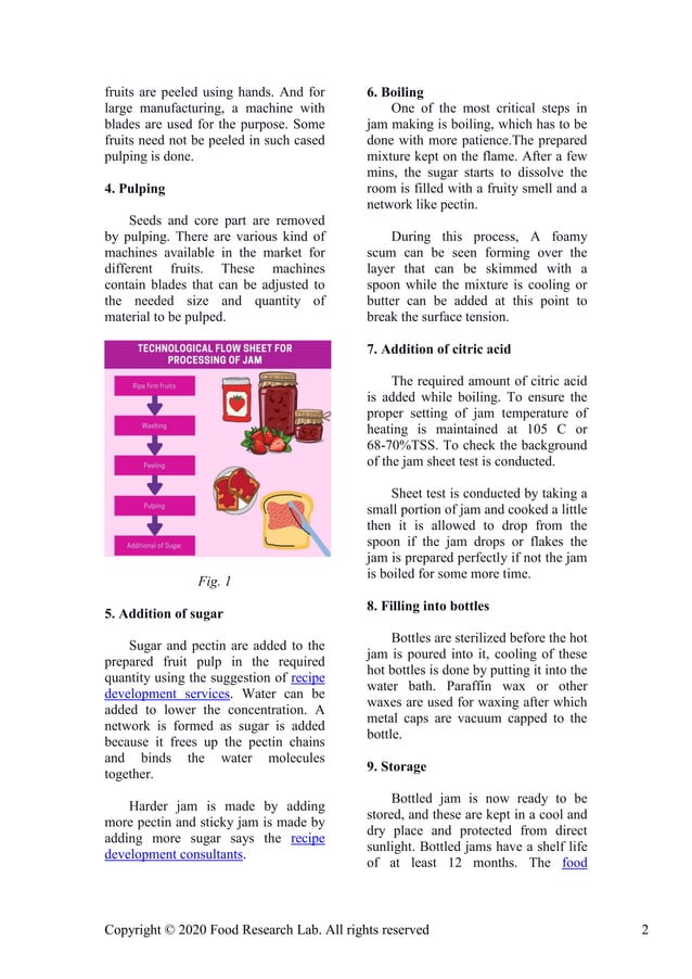 Mixed fruit jam process foodresearchlab | PDF