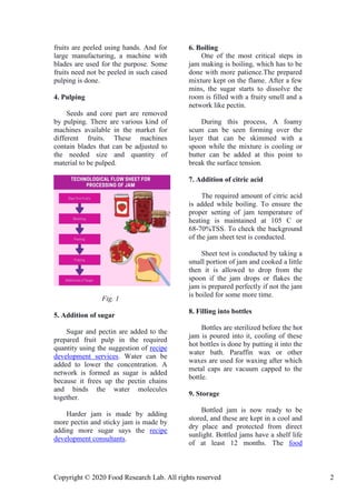 Mixed fruit jam production | foodresearchlab | PDF