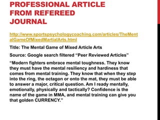 Mixed martial arts | PPTX