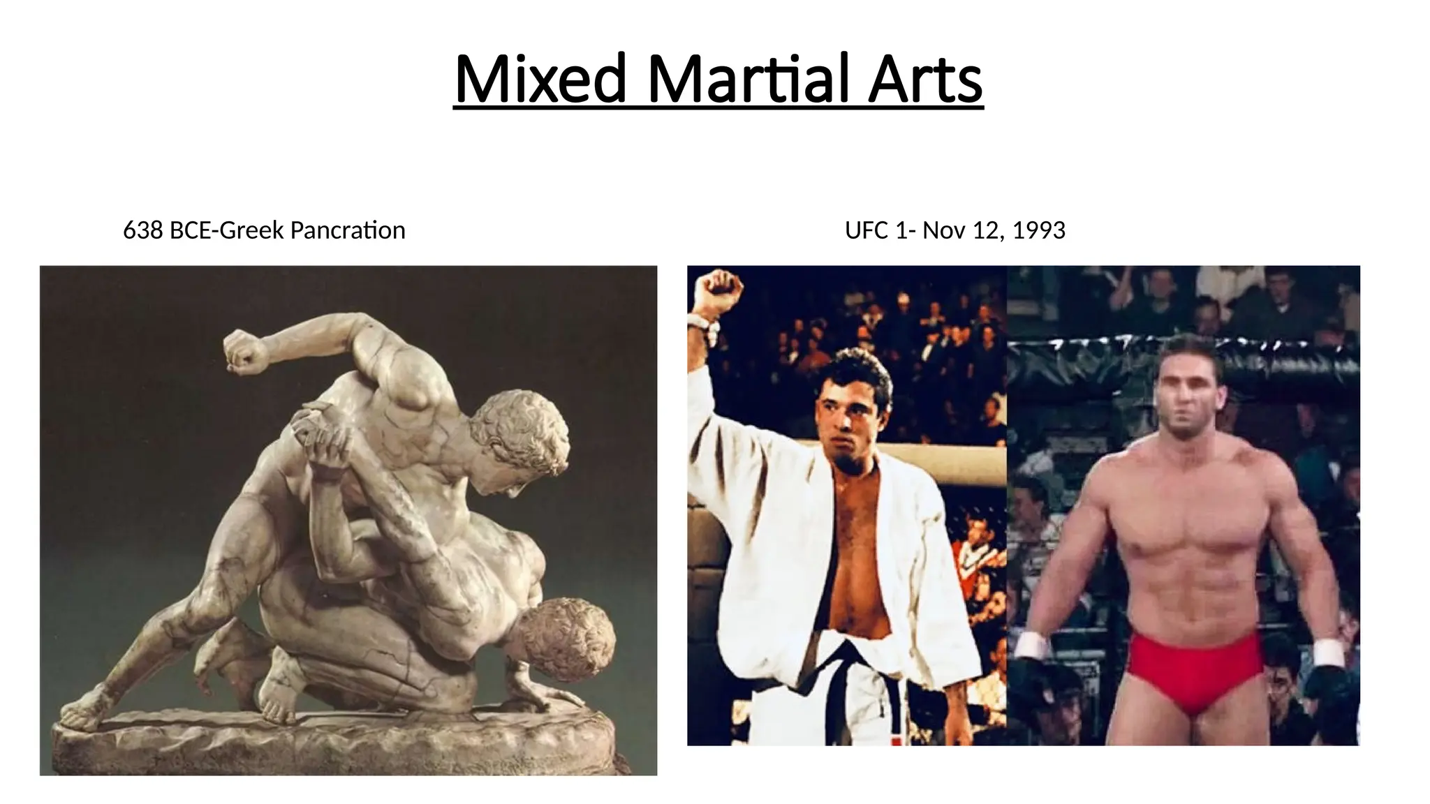 The History and development of Mixed Martial Arts | PPTX
