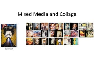 Mixed Media: Collage & Paint | PPTX