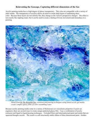 Mixed media seascapes by Regina valluzzi | PDF