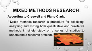 Mixed Method Research | PPTX | Science