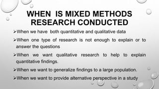 Mixed Method Research | PPTX