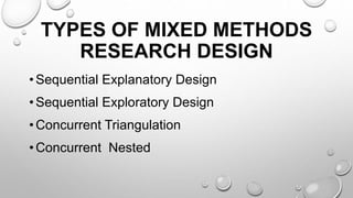 Mixed Method Research | PPTX | Science