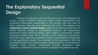 Mixed Method Designs in Research for grade 12 | PPT