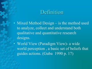 Mixed method research | PPTX