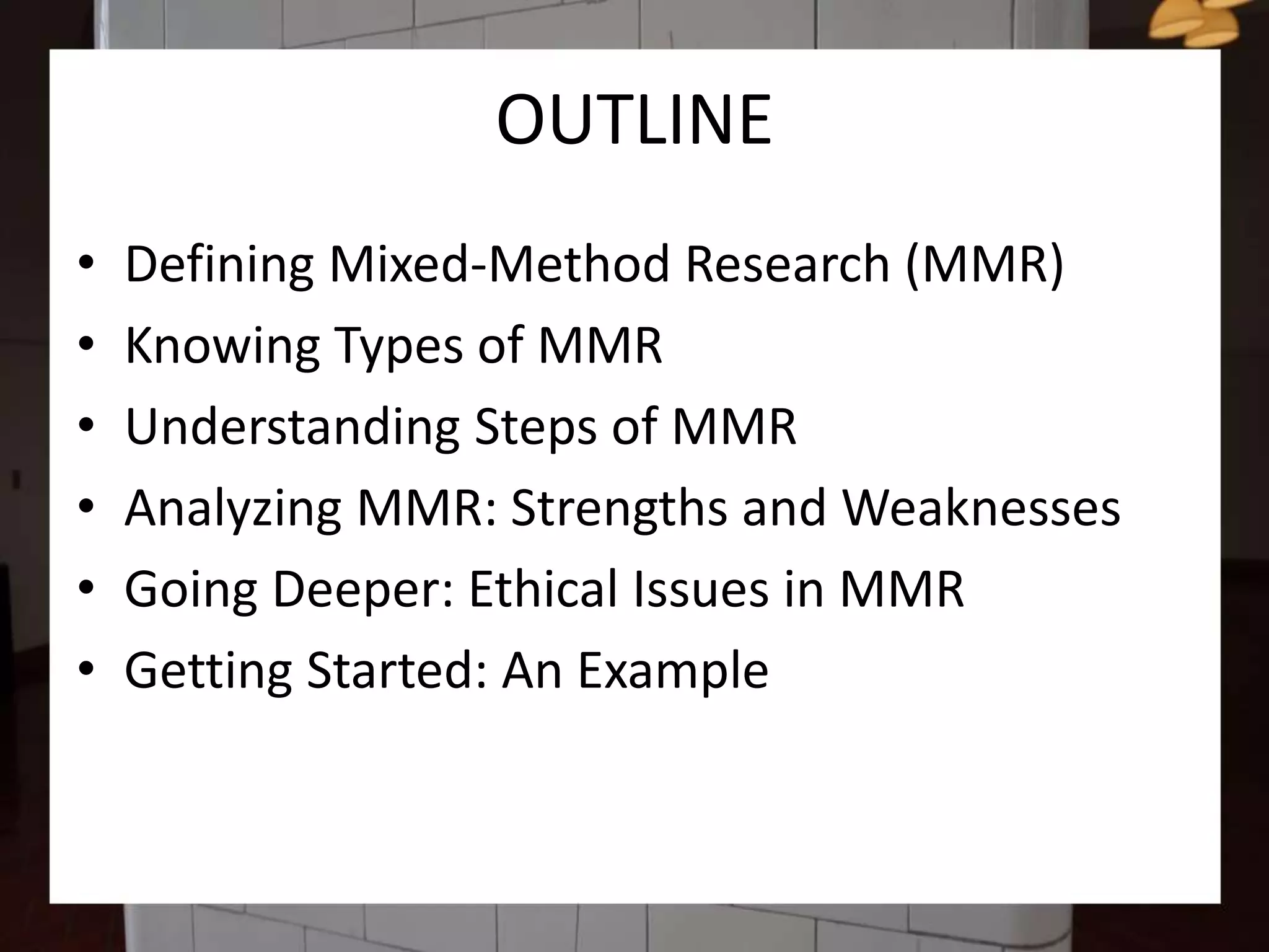 Mixed method research | PPT
