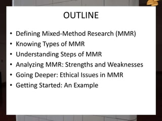 Mixed method research | PPTX
