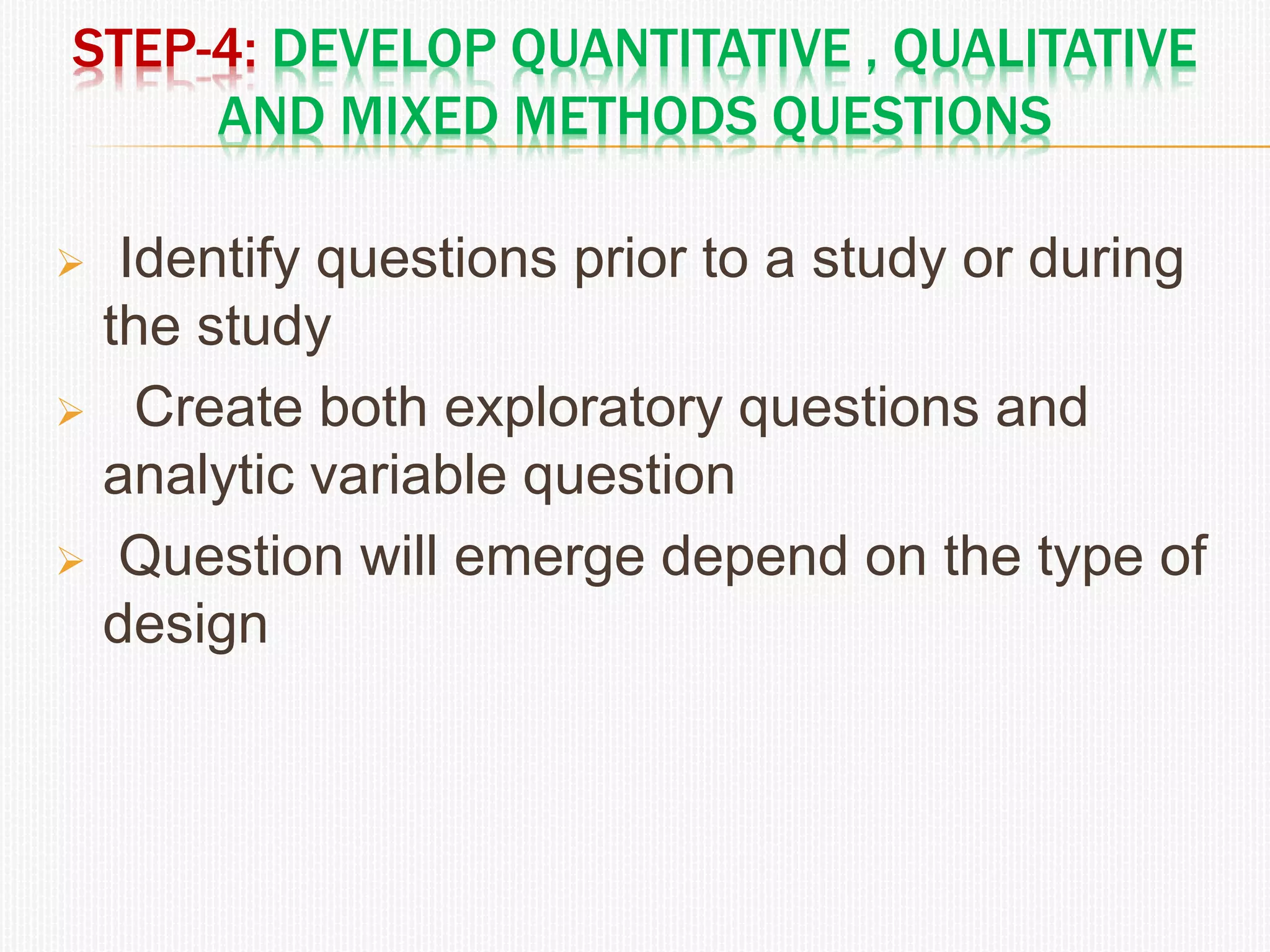 Mixed method research | PPTX