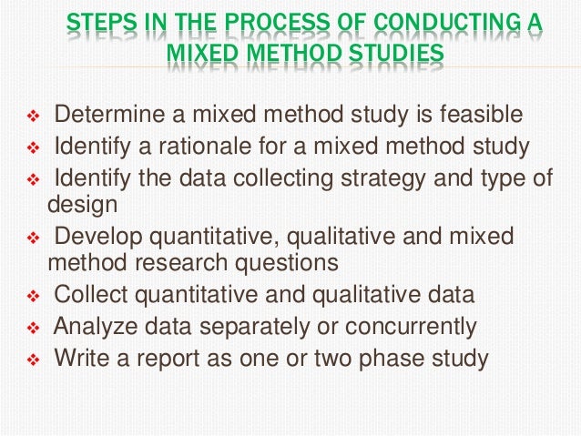 Mixed method research Mixed method research