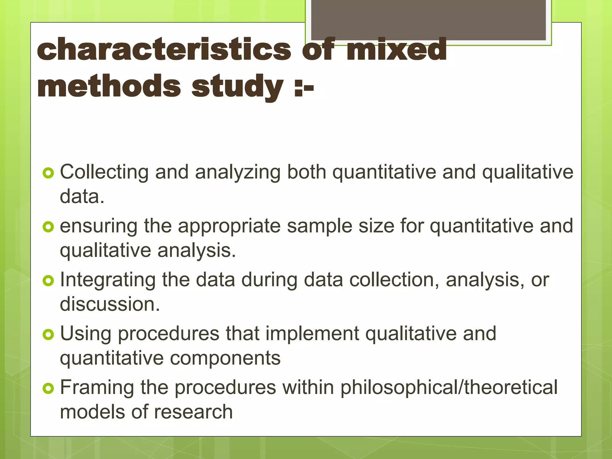 Mixed method research | PPT