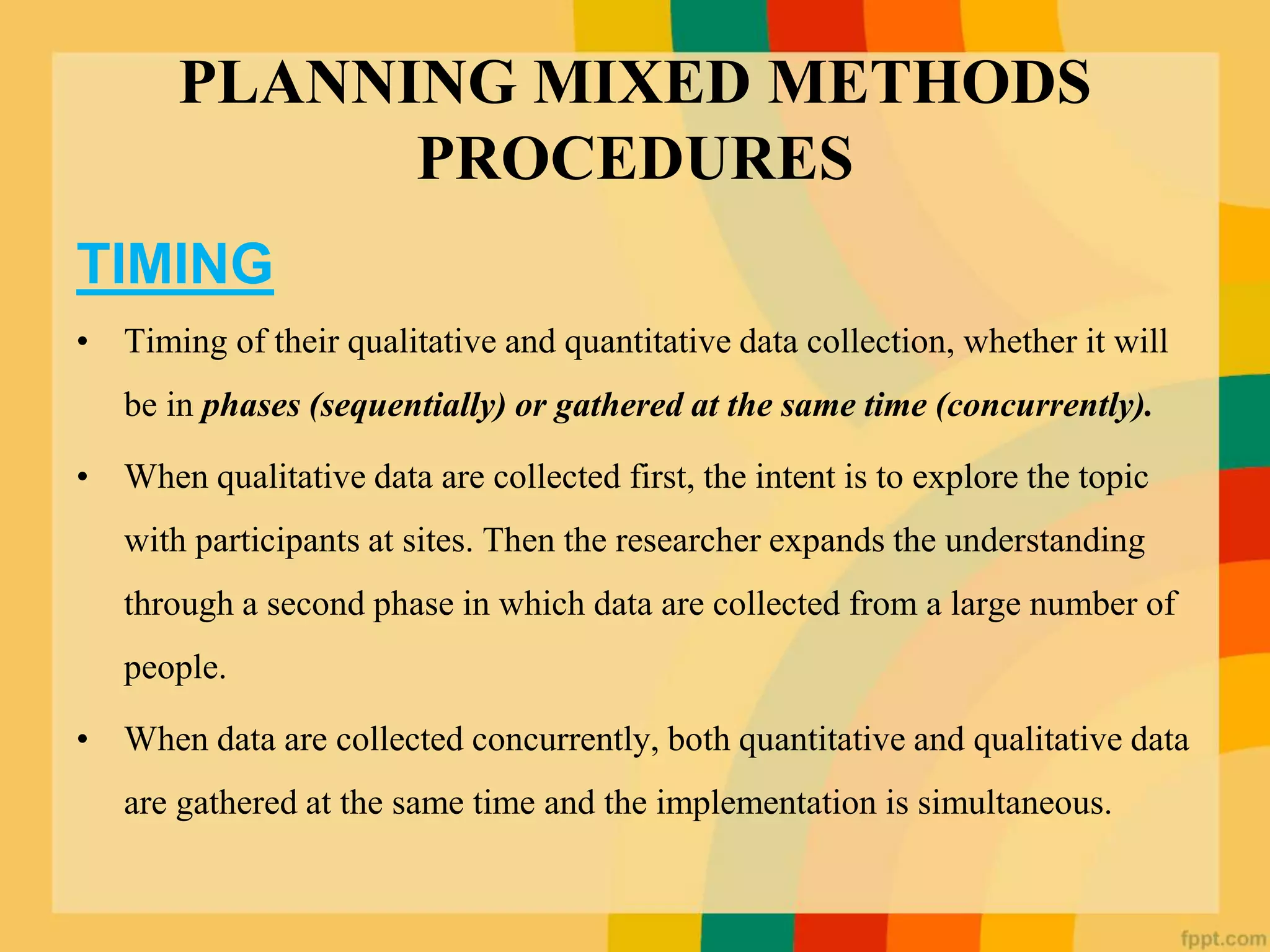 Mixed method research | PPTX