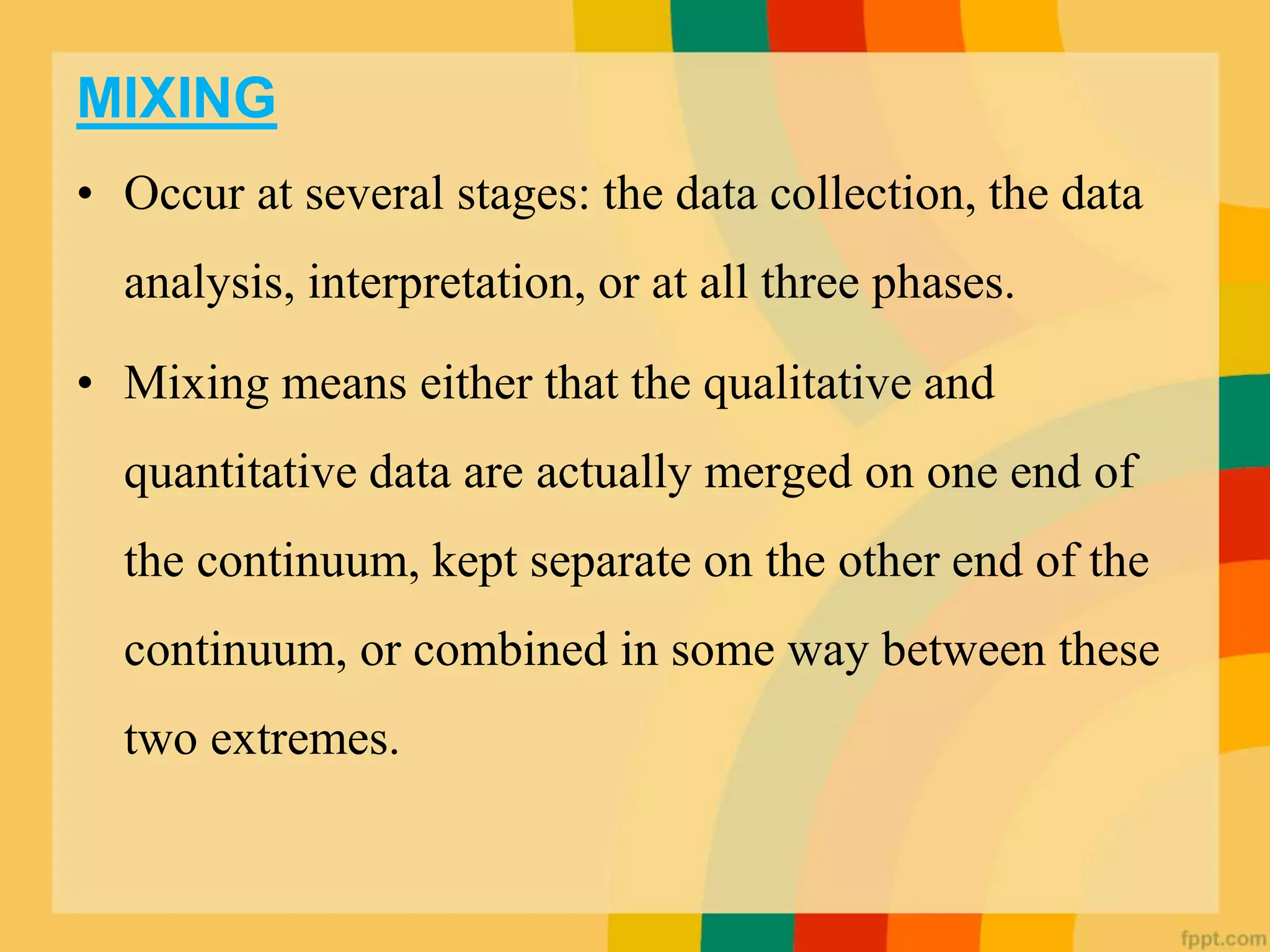 Mixed method research | PPTX