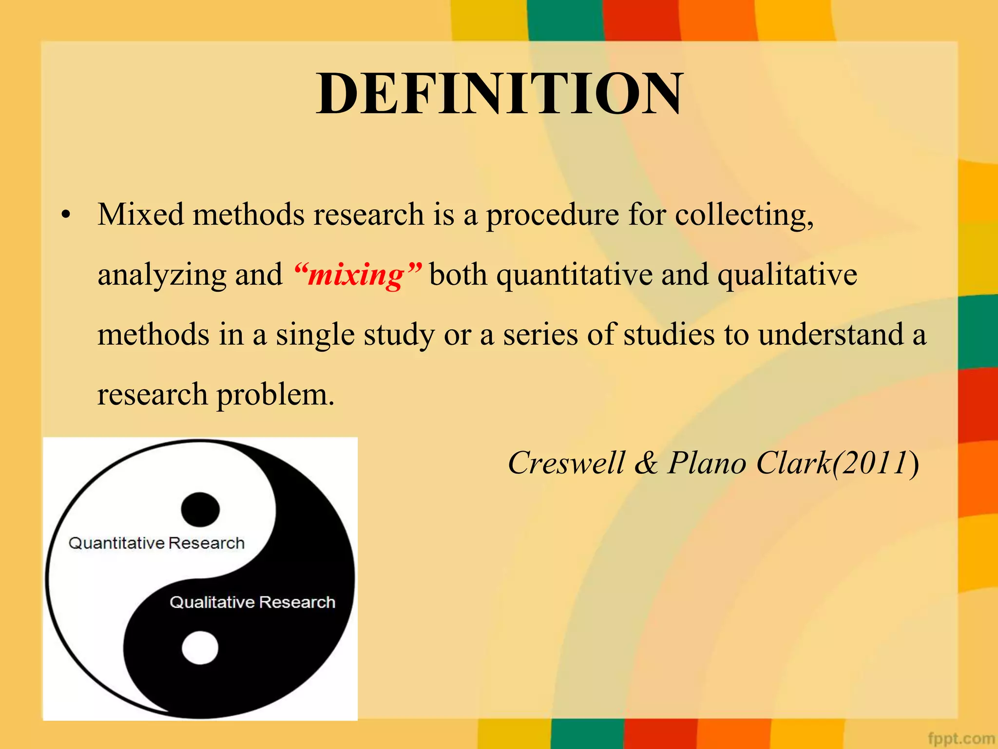 Mixed method research | PPTX