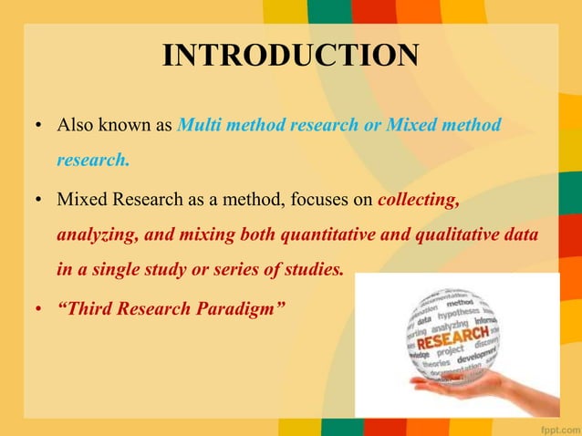 Mixed method research | PPTX | Undergraduate Education | College Education