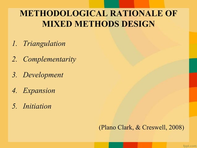 Mixed method research | PPTX | Undergraduate Education | College Education