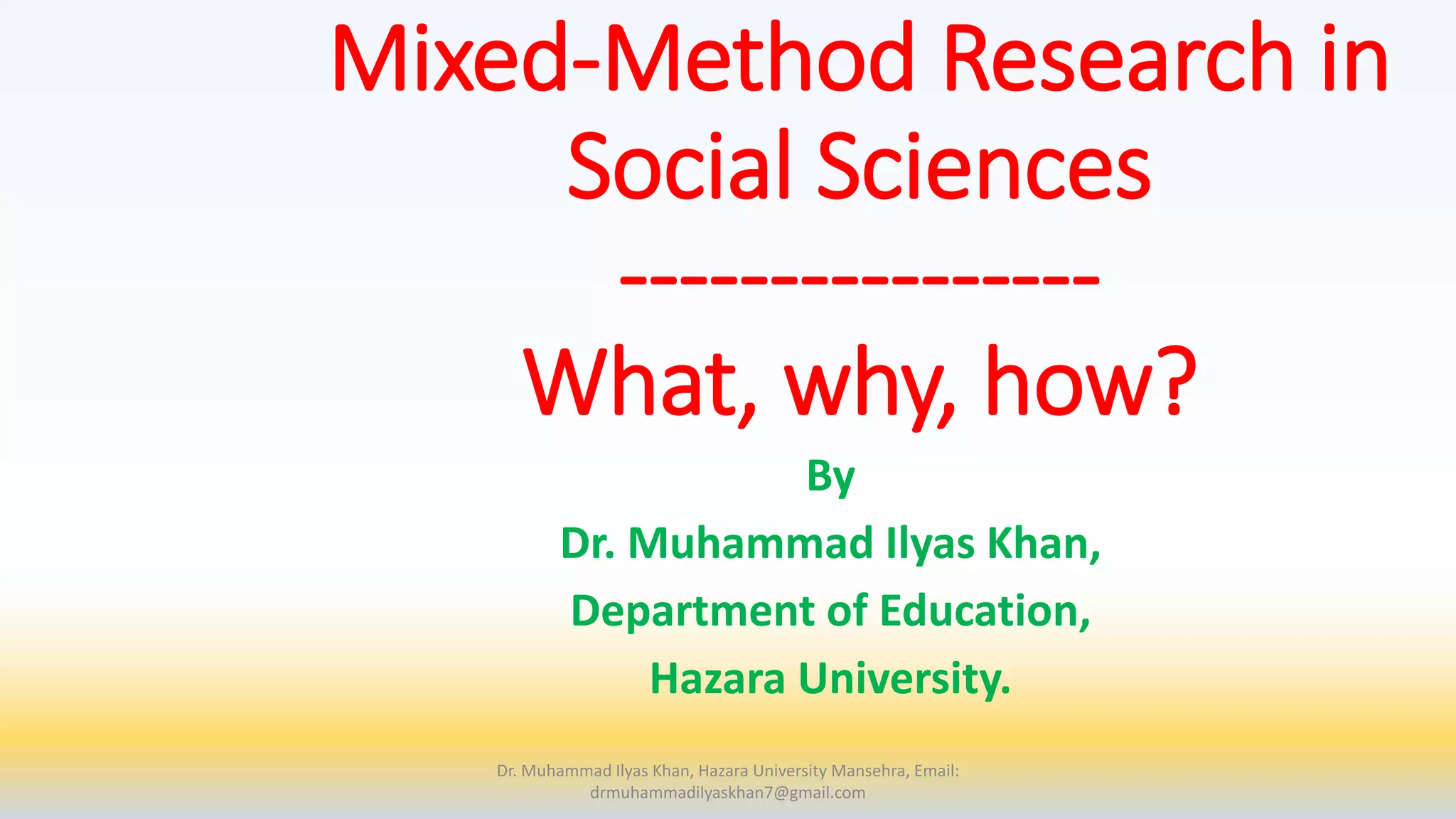 Mixed method research design | PPT Mixed method research design | PPT