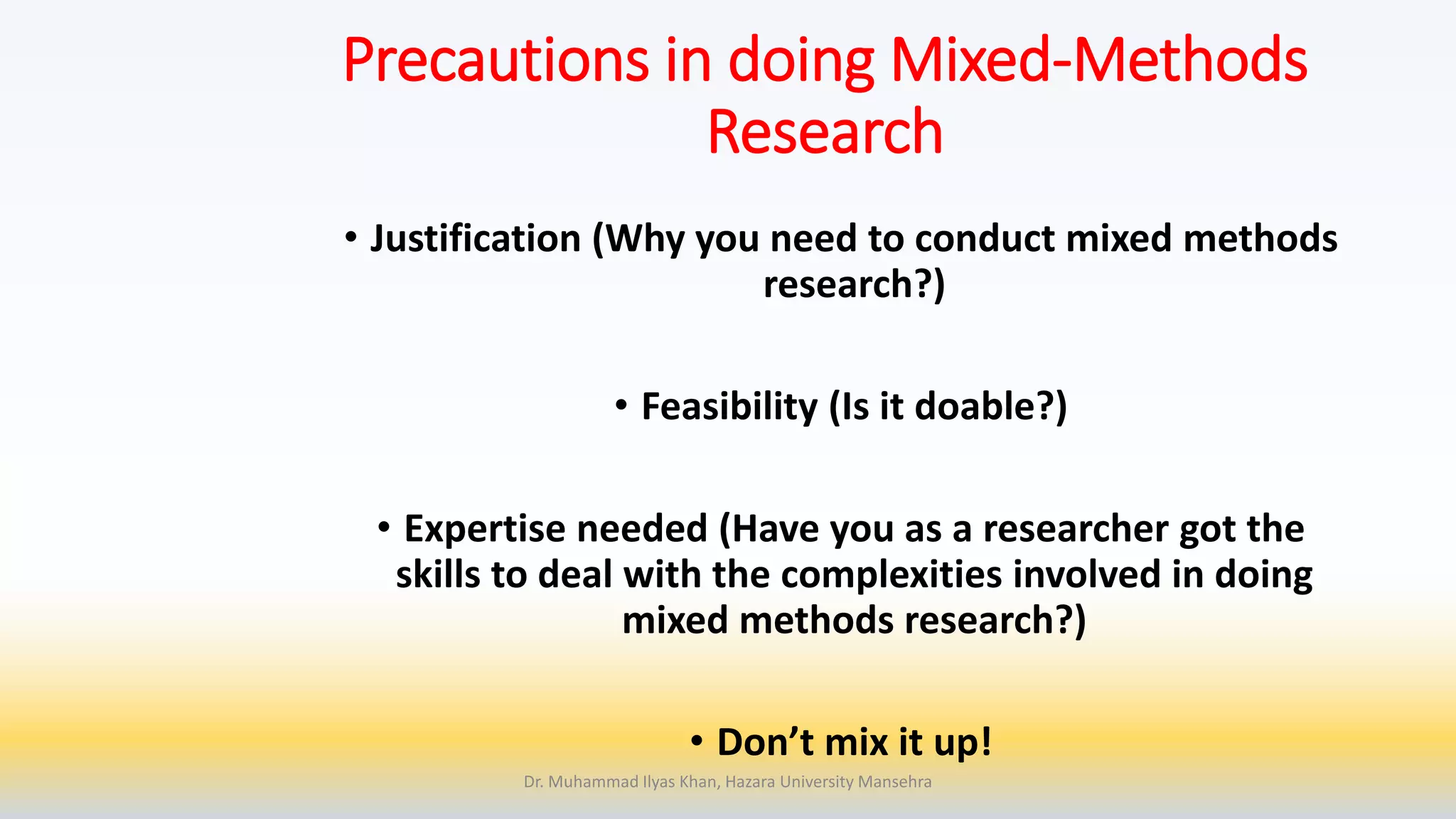 Mixed method research design | PPT Mixed method research design | PPT