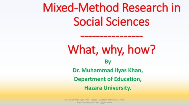 Mixed method research design | PPTX