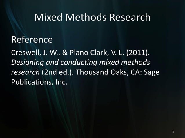 Mixed methods | PPT