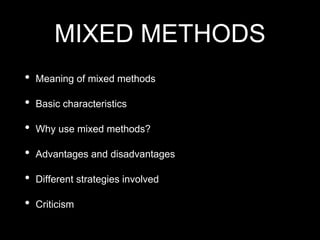Mixed Method | PPTX