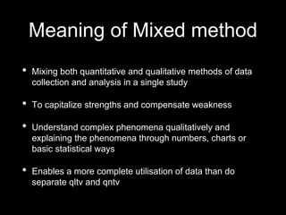 Mixed Method | PPTX