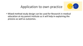 Mixed Methods Research Designs | PPTX