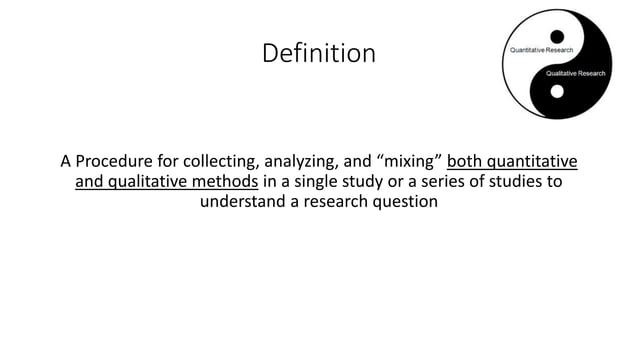 Mixed Methods Research Designs | PPTX