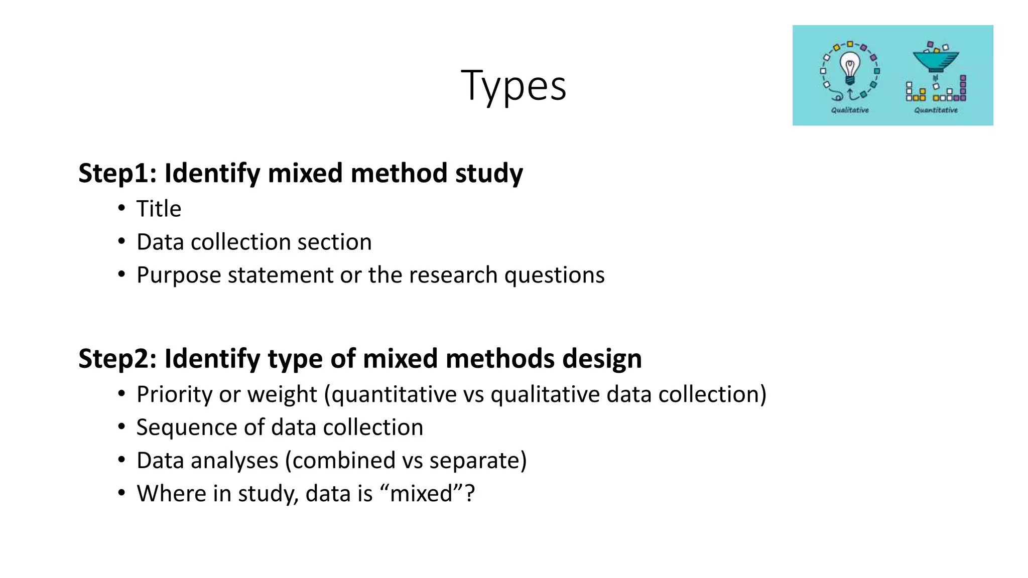 Mixed Methods Designs | PPTX