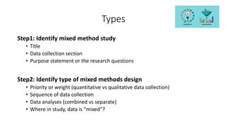Mixed Methods Designs | PPTX