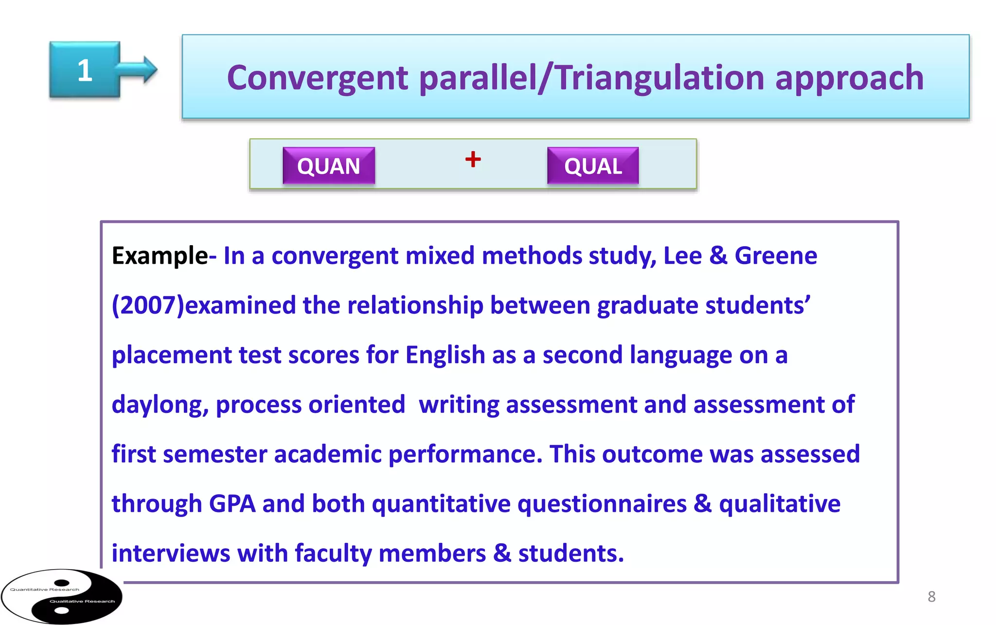 Mixed methods research in Education pptx | PPTX