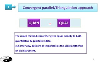 Mixed methods research in Education pptx | PPTX