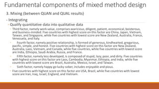 Mixed methods in social and behavioral sciences | PPT