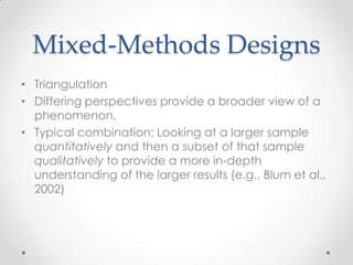 Mixed methods meta analyses planning your intervention | PPTX ...