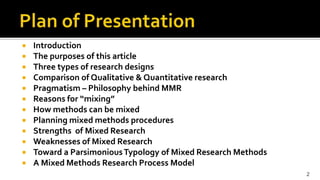 Mixed methods research. newpptx | PPTX
