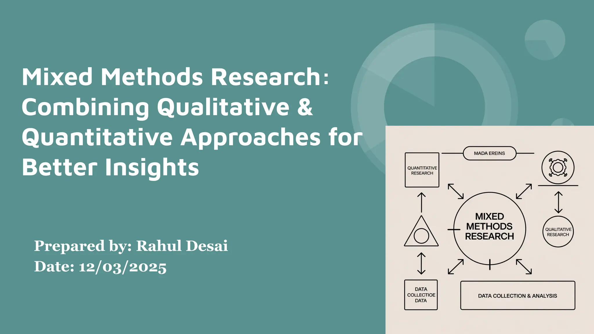 Mixed Methods Research: Combining Qualitative & Quantitative Approaches ...