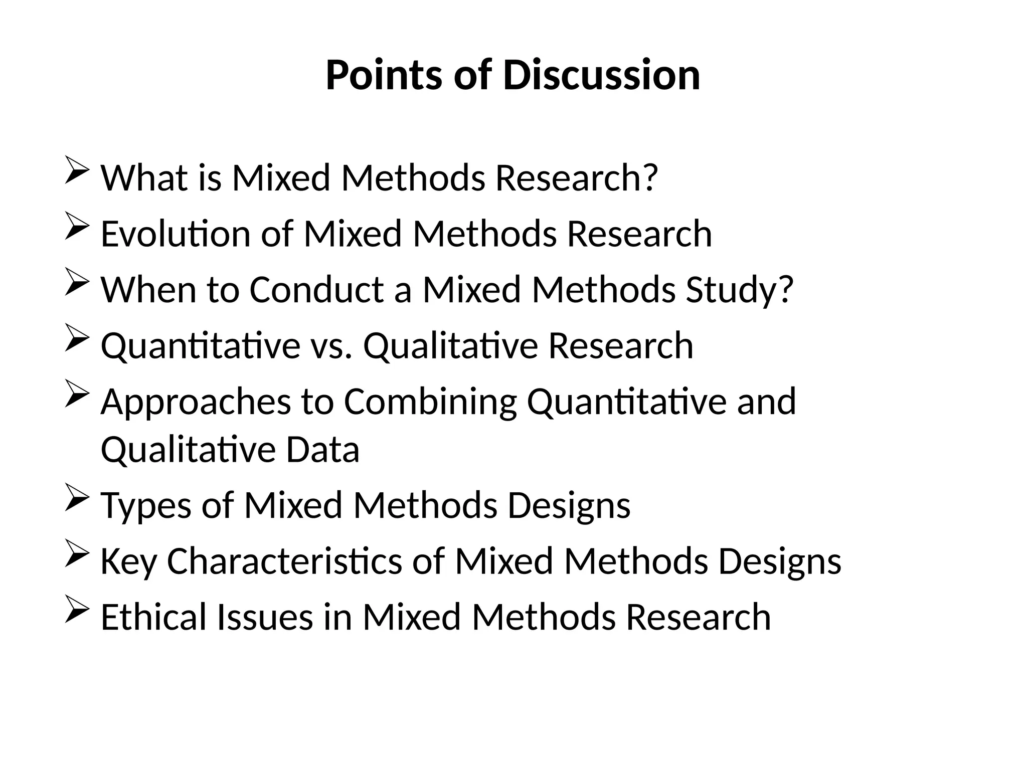Designing Mixed Methods Research Design. | PPTX