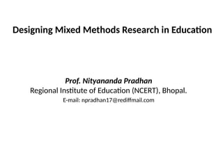 Designing Mixed Methods Research Design. | PPTX